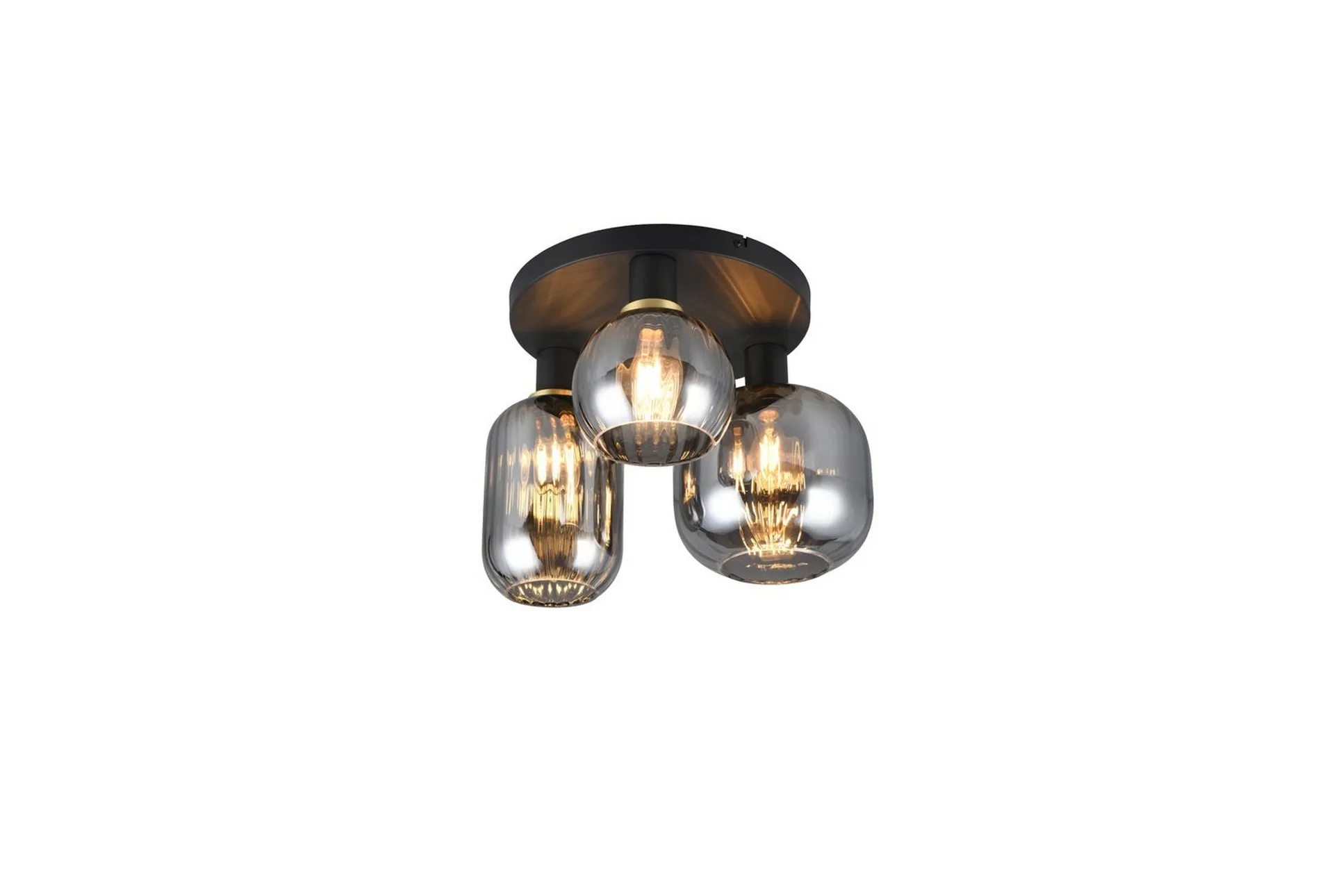 Trio Lighting Taklampa TRIO Diva Mattsvart/kromad Mattsvart/kromad ...