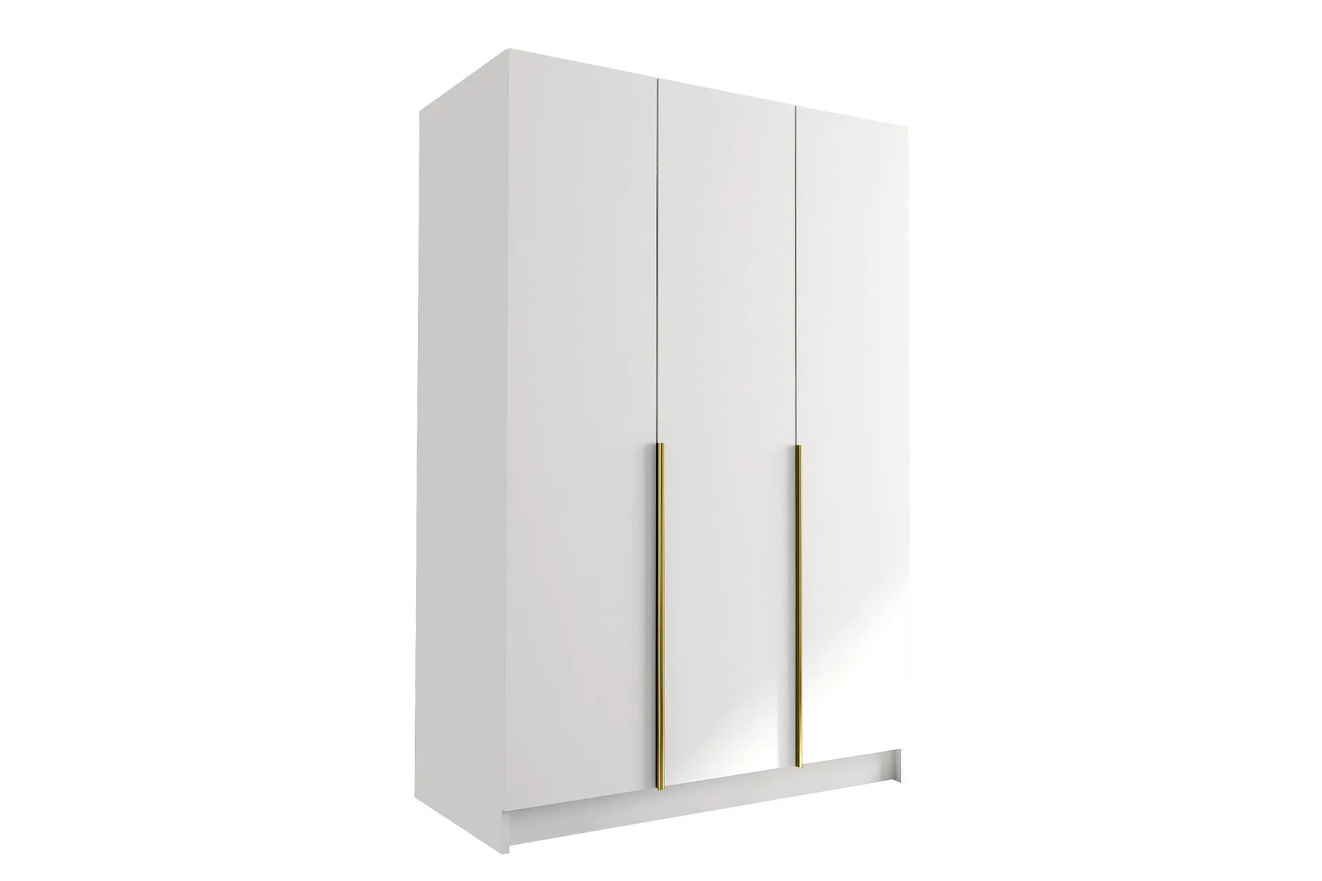 Herrljunga Garderob 150 cm Vit/Guld - Förvaring - Trademax