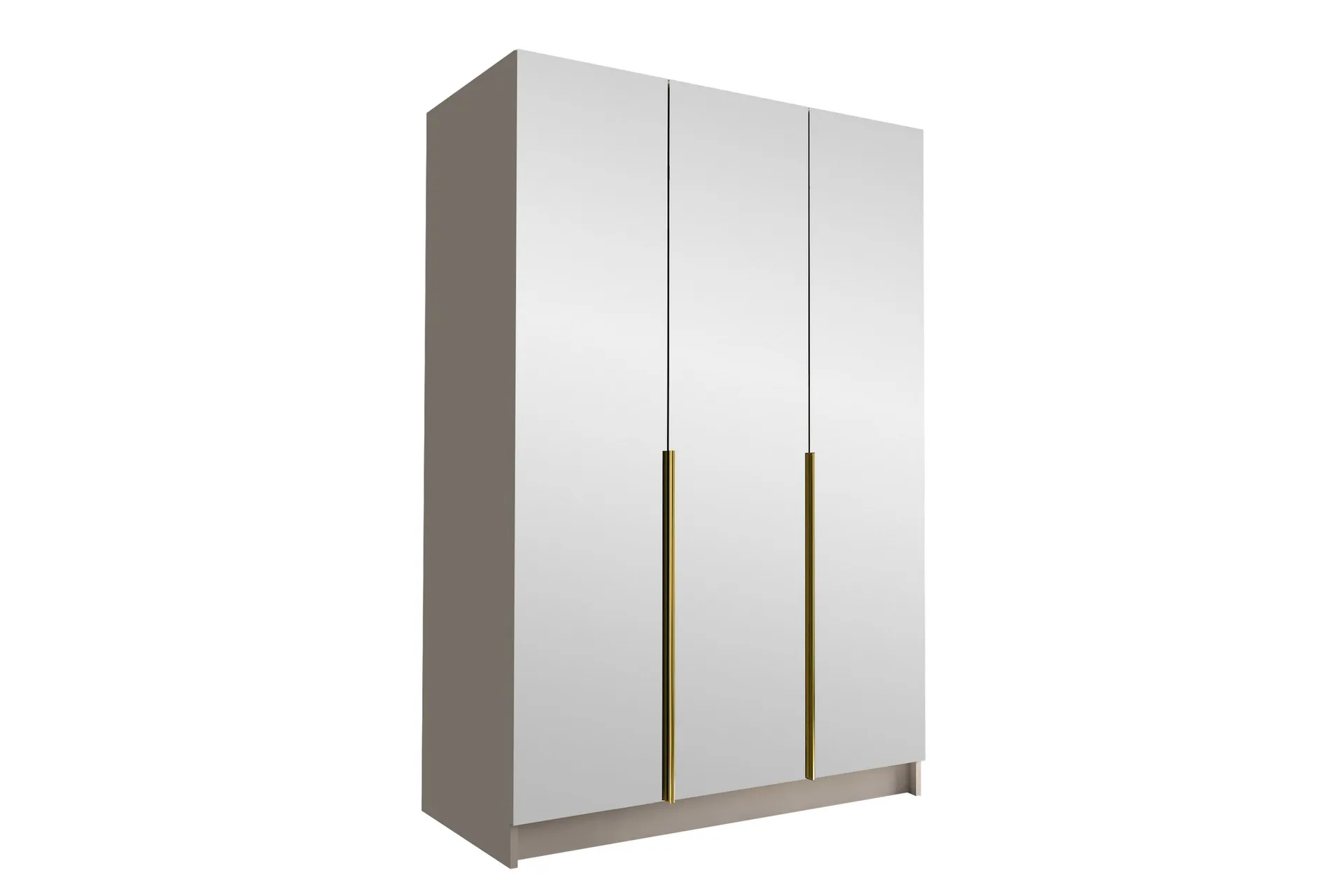 Herrljunga Garderob med Spegel 150 cm Kashmir/Guld - Förvaring - Trademax