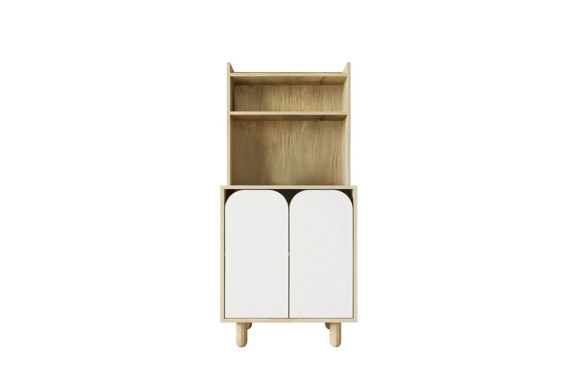 Estra Highboard Brun/Vit - Förvaring - Trademax
