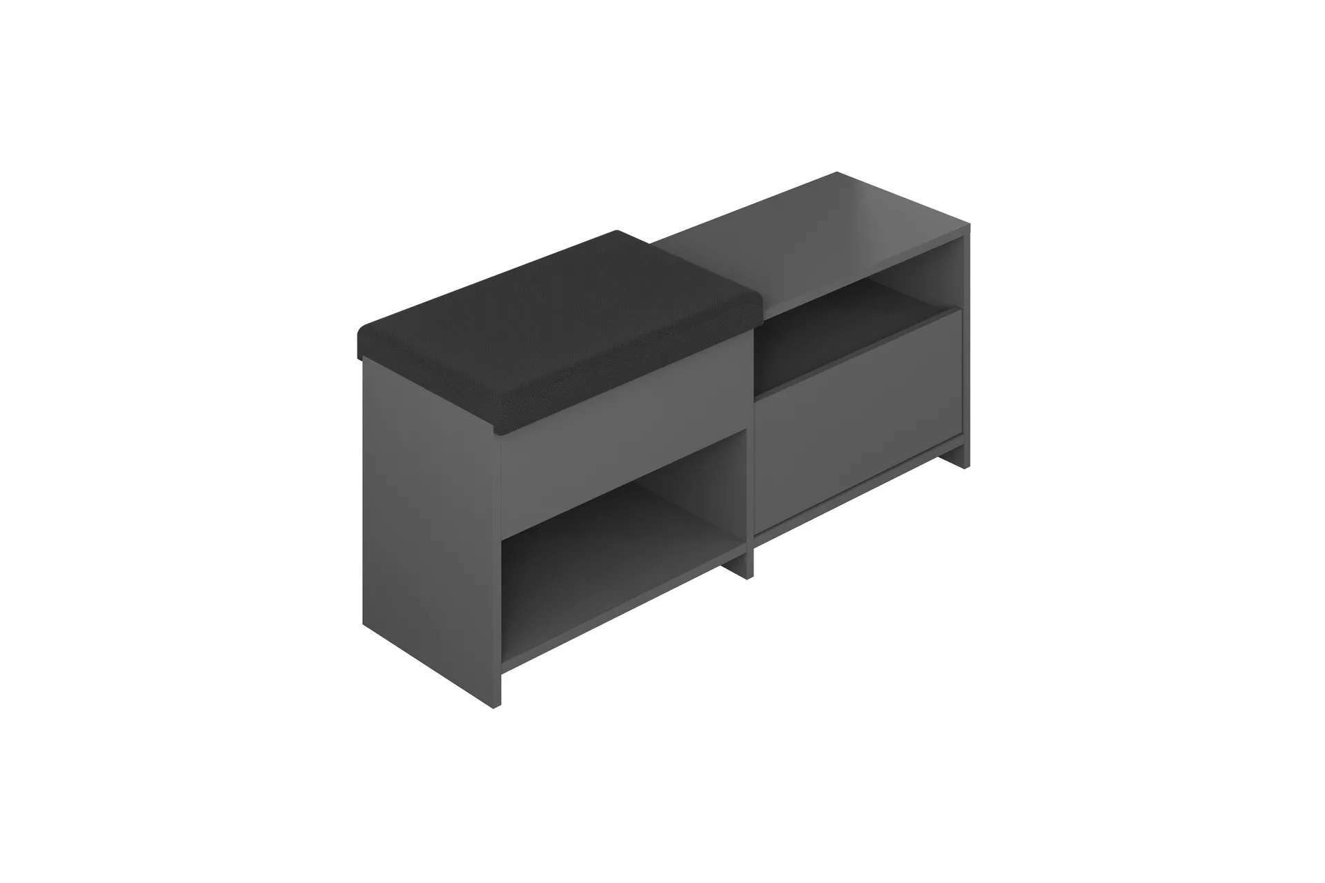 Filux Skoskåp 120,3 cm Antracit - Förvaring - Trademax
