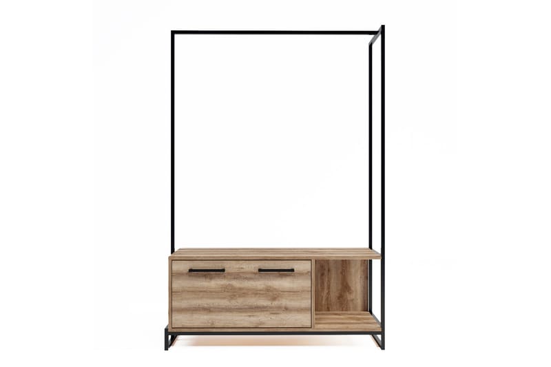 Andifli Garderob 120x180 cm Brun - Förvaring - Trademax