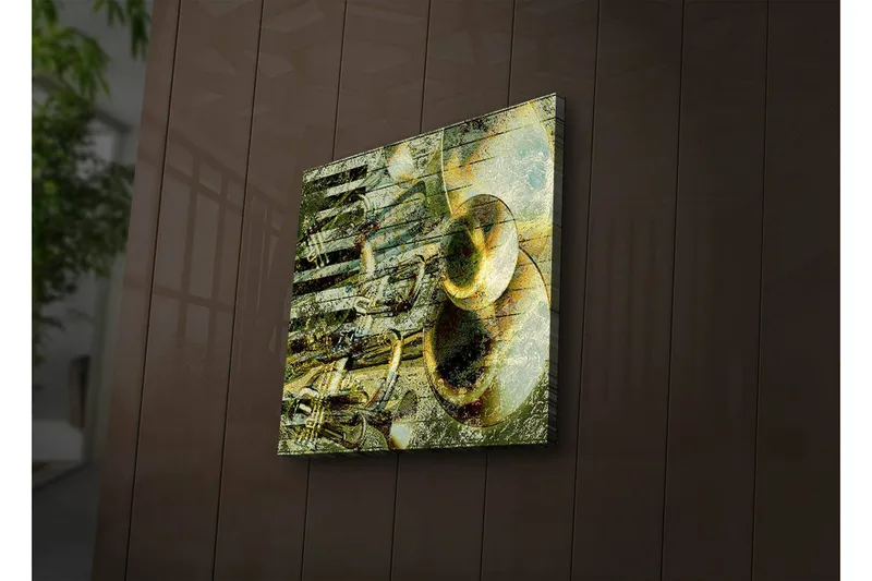 Dekorativ Canvasmålning LED-belysning Flerfärgad - Inredning - Trademax