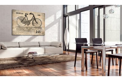 Tavla N° 1245 Bicyclette 120x80 cm - Inredning - Trademax