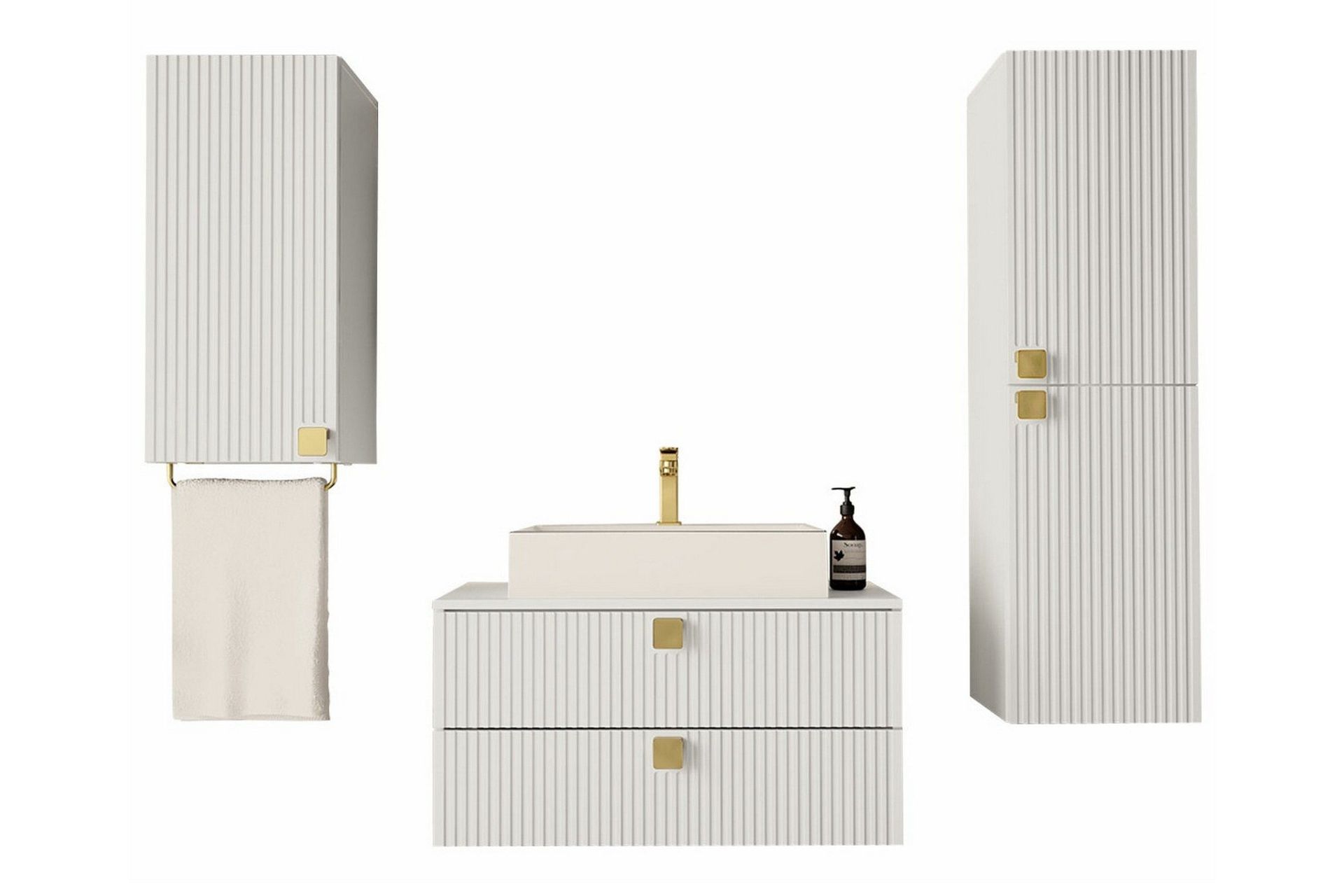 Concept 55 Glenndale Badrumsmöbelset Vit - Hus & renovering - Trademax