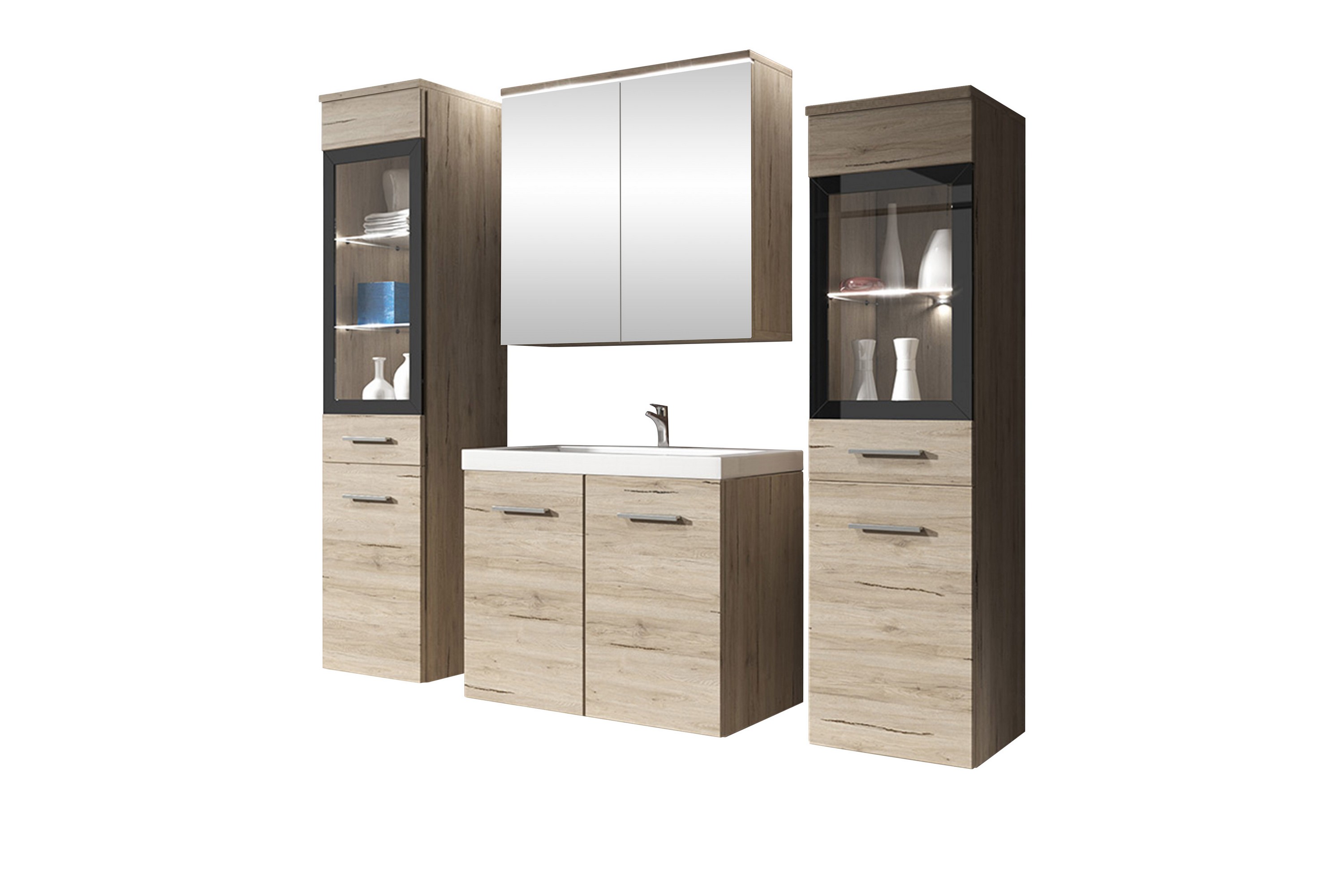 Somender Möbelset för Badrum 132 cm - Hus & renovering - Trademax