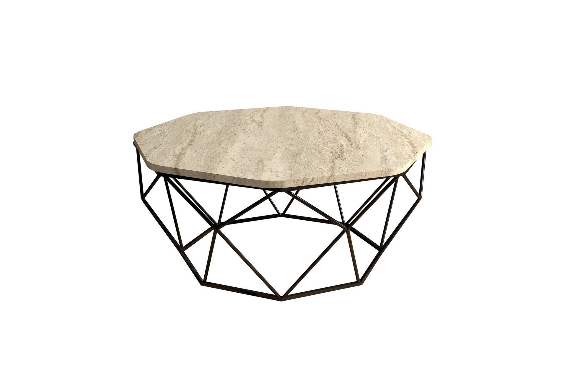 Almasi Soffbord 90 cm Beige - Möbler - Trademax