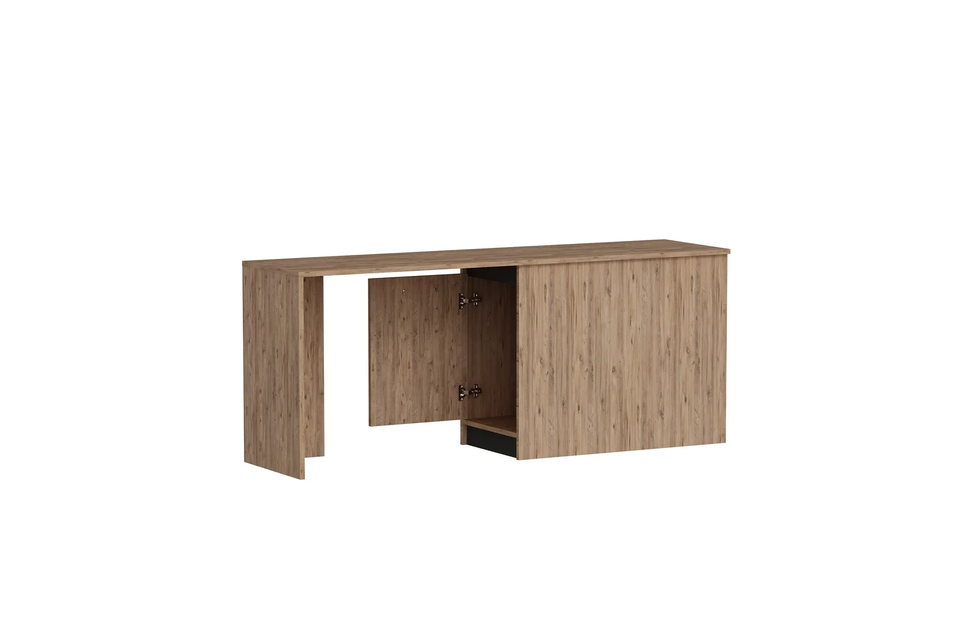 Akser Skrivbord 47x180 cm Brun/Antracit - Möbler - Trademax