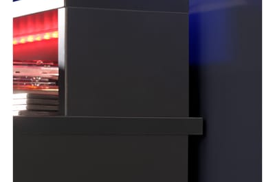 Bays Gaming Skrivbord 160 cm med Förvaring 2 Hyllor Svart - Möbler ...