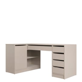 Harland Skrivbord 158 cm beige - Möbler - Trademax
