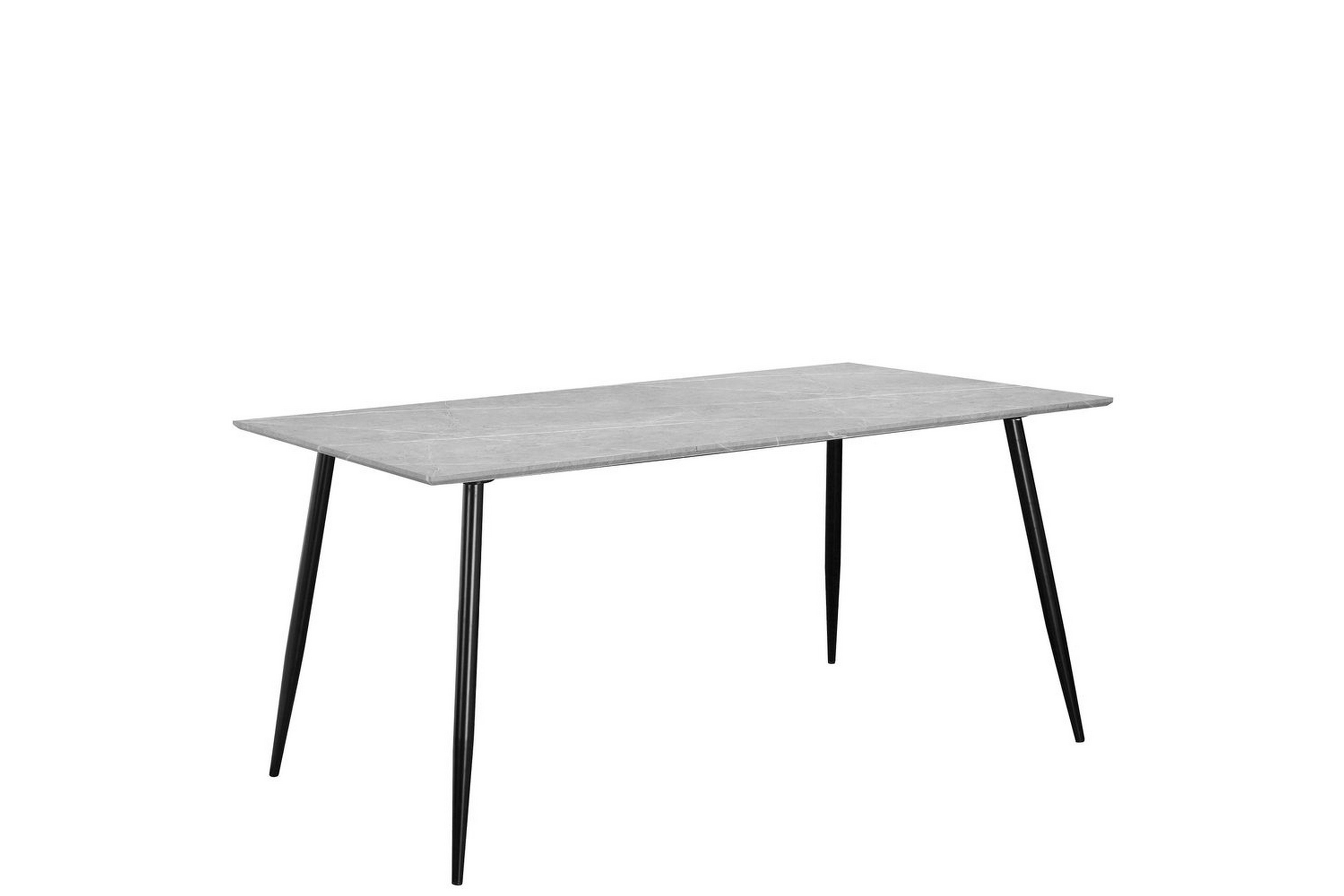 Loft24 Matbord Monza 160x90x76 cm, Sten/Svart 160x90x76 cm, Sten/Svart ...