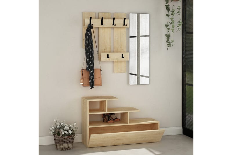 Homitis Hallförvaring Brun - Möbler - Trademax