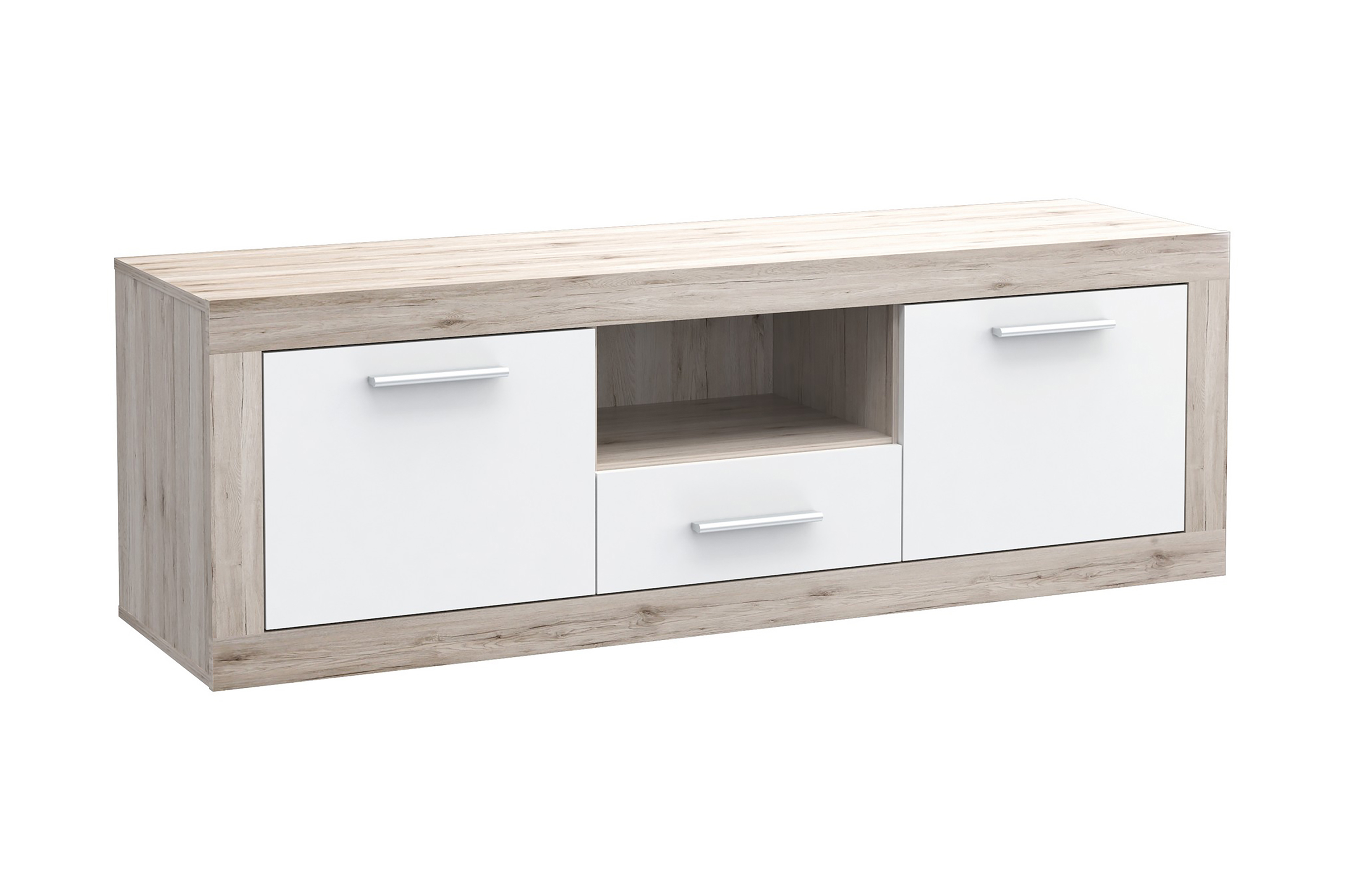 Mohaned TV-Bänk 148 cm Brun/Vit - Möbler - Trademax