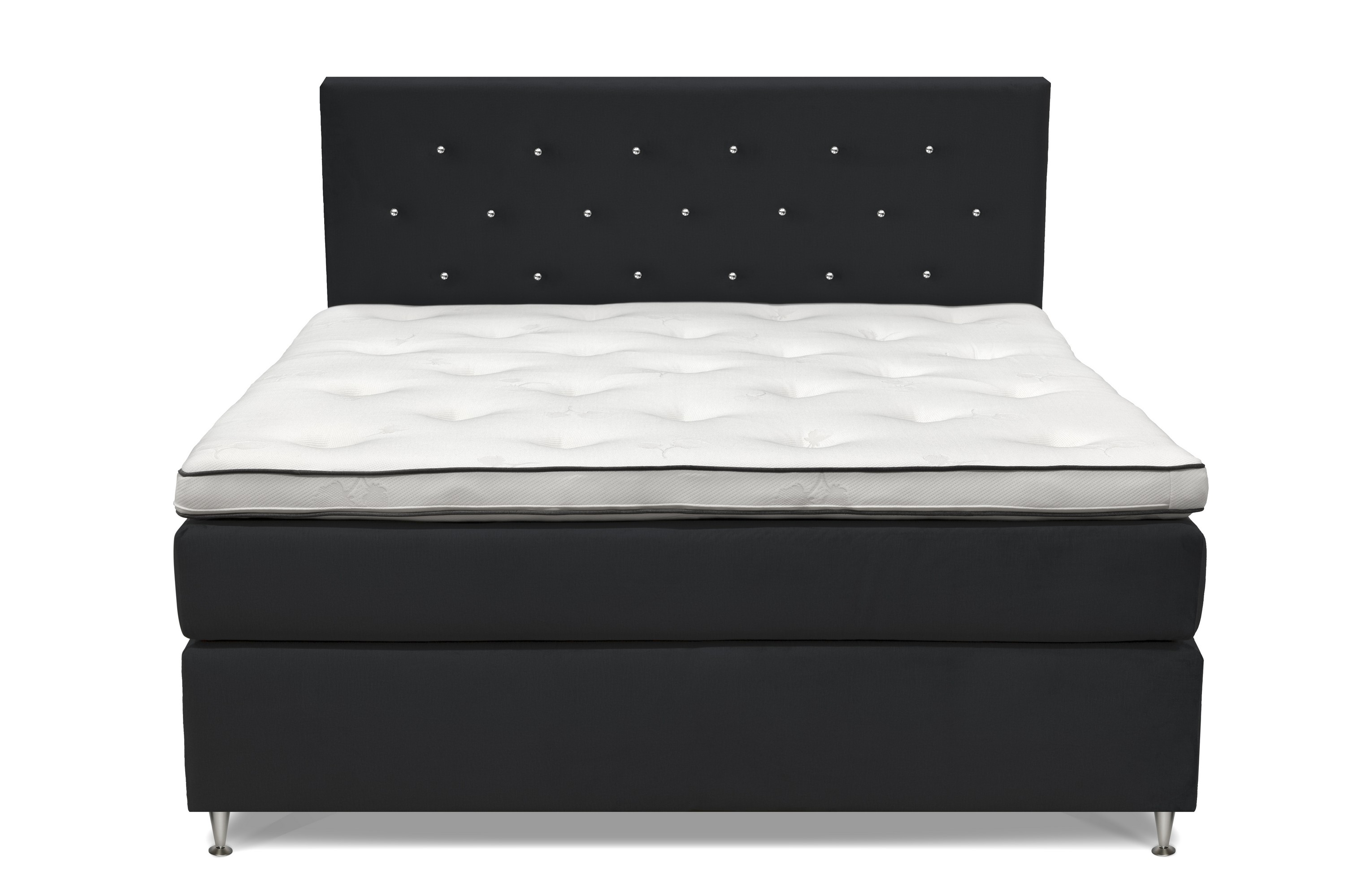 Finnigan Sängpaket Kontinentalsäng 180x200 cm Fast Svart - Möbler ...