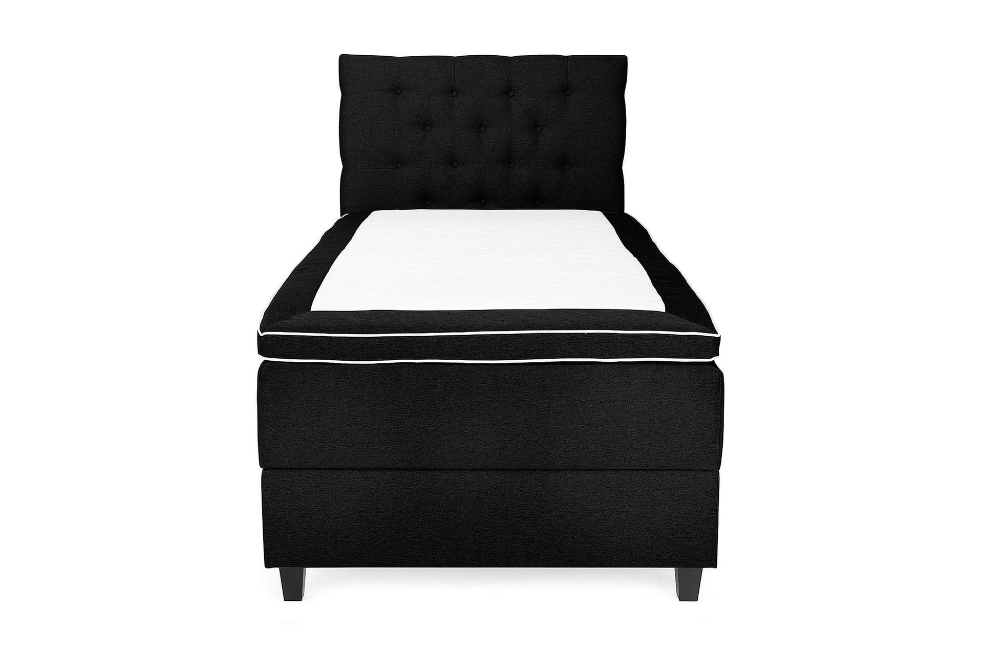 Berg & Strand Royal Kontinentalsäng med Förvaring 105x200 Svart Svart ...