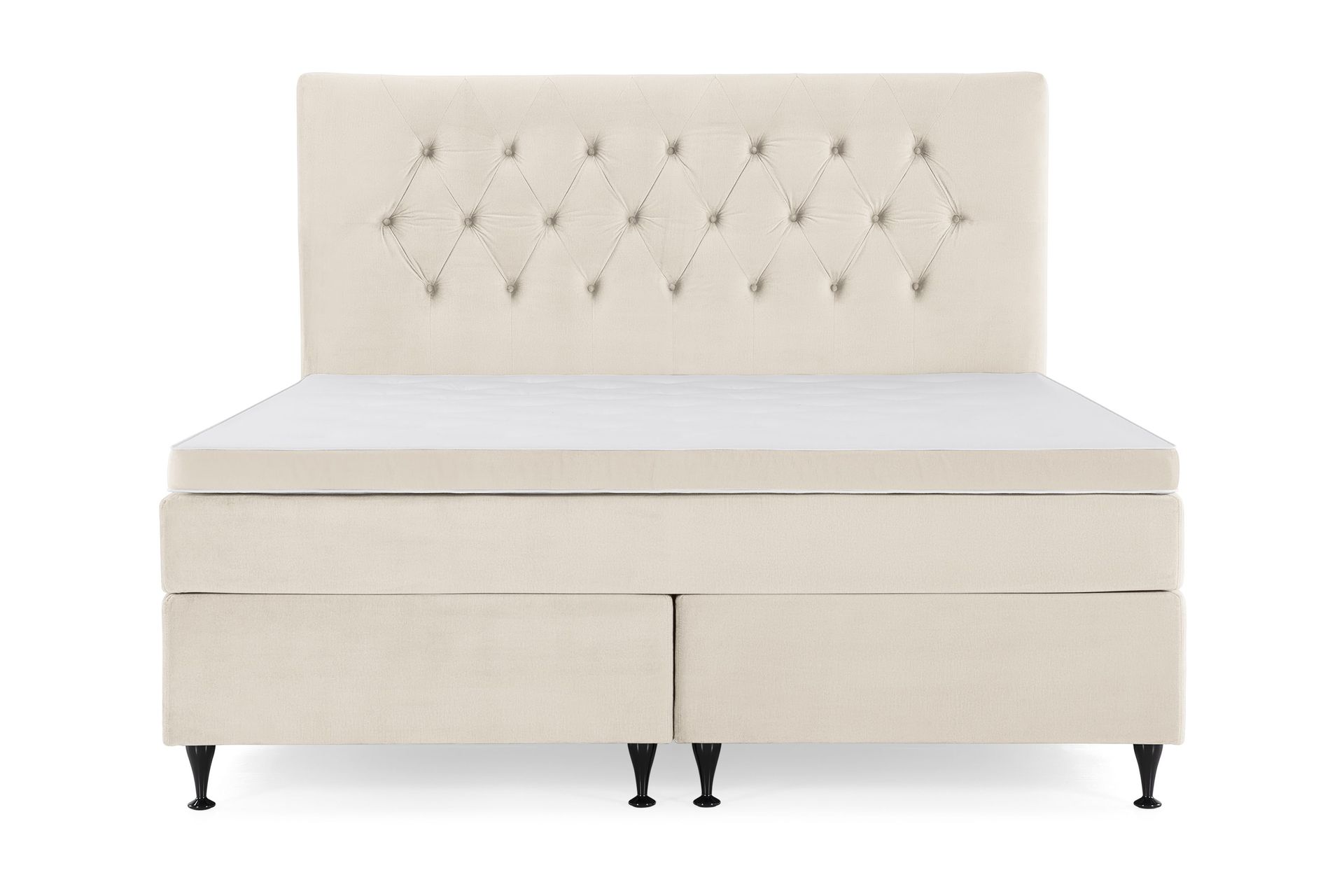 Berg & Strand Royal Velvet Kontinental säng160x200 cm Beige - Möbler ...