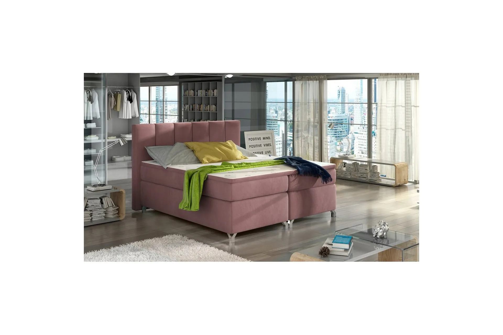 Resårbotten Eltap Basilio Mat Velvet 63, Rosa, 160x200 cm - Möbler ...