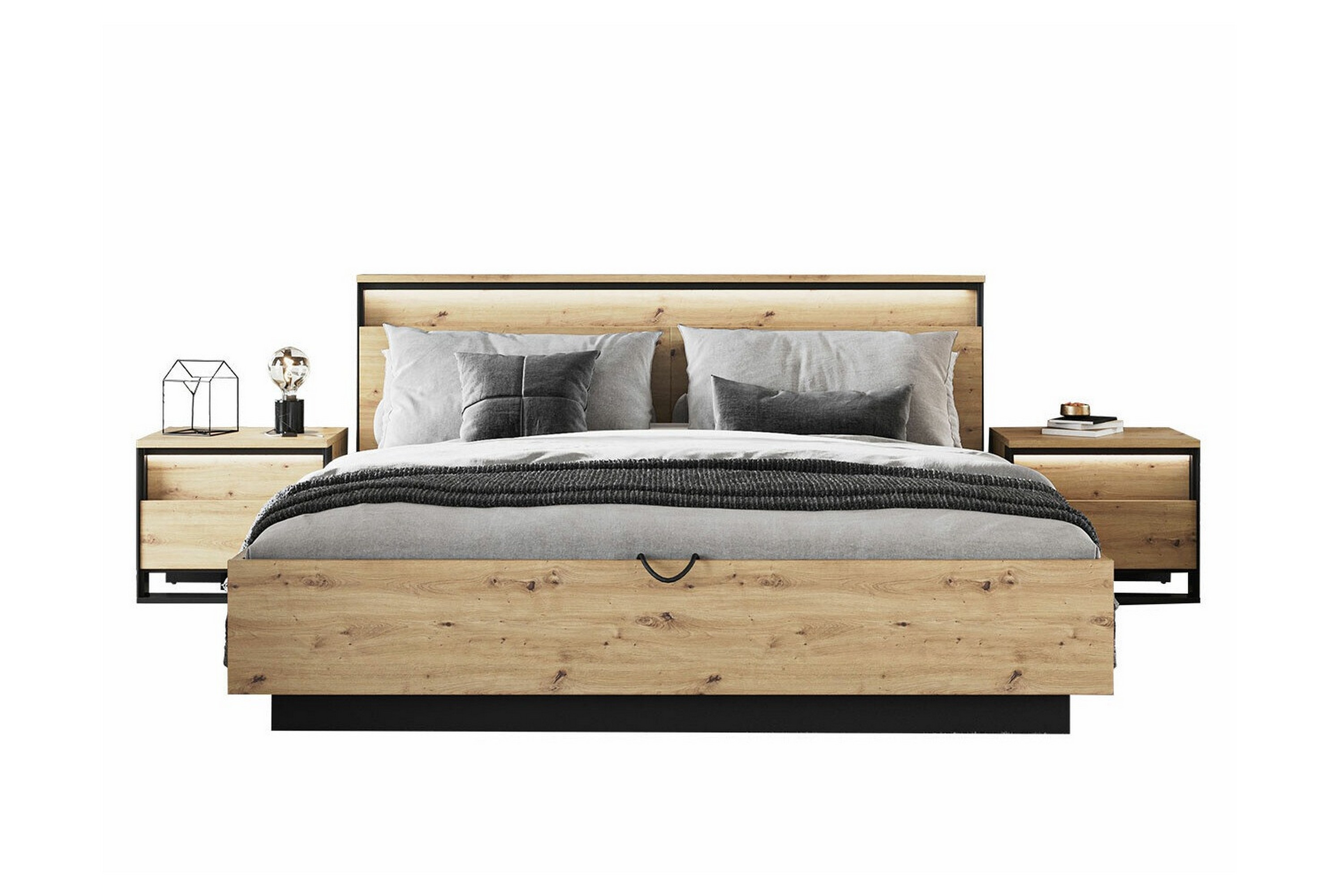 Rathmore Sängram 160x200 cm Svart - Möbler - Trademax