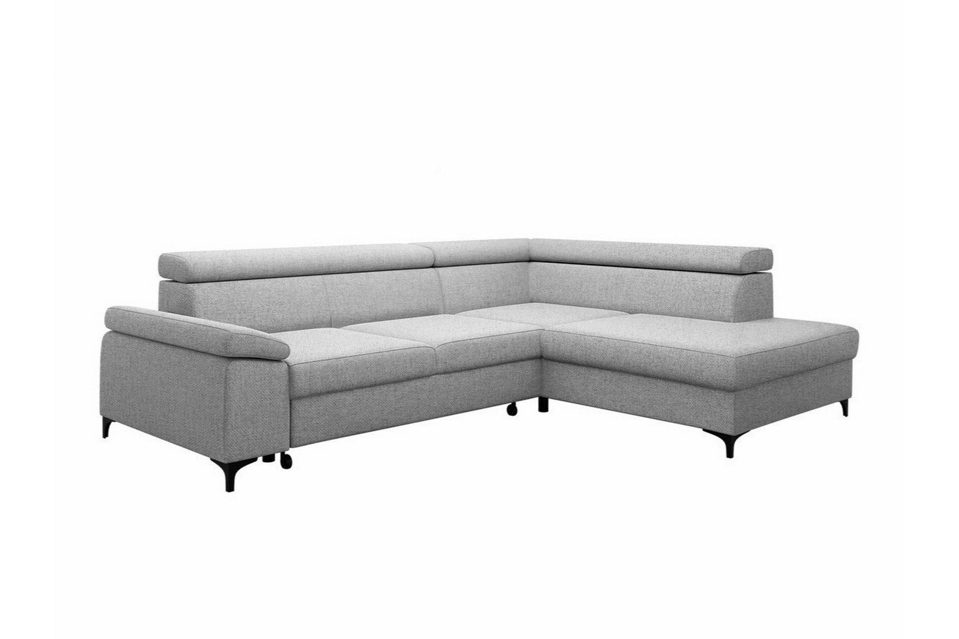 Graystone 3-sits Hörnbäddsoffa Ljusgrå - Möbler - Trademax