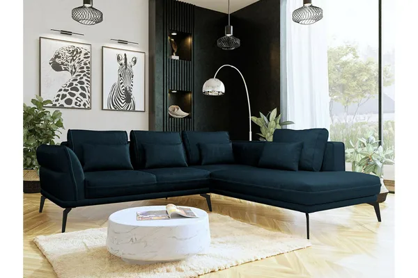 Graystone 4-sits Hörnbäddsoffa NO_BRAND Dark blue - Möbler - Trademax