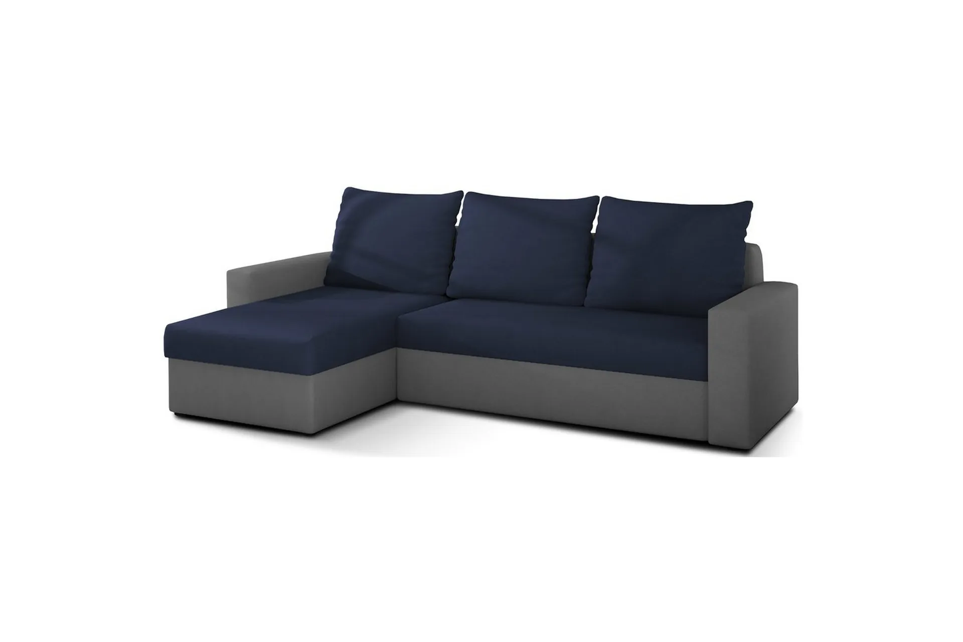 Hörnsoffa Eltap Livio 237x150x72 cm Alova 79, Alova 10, Blå, Grå ...