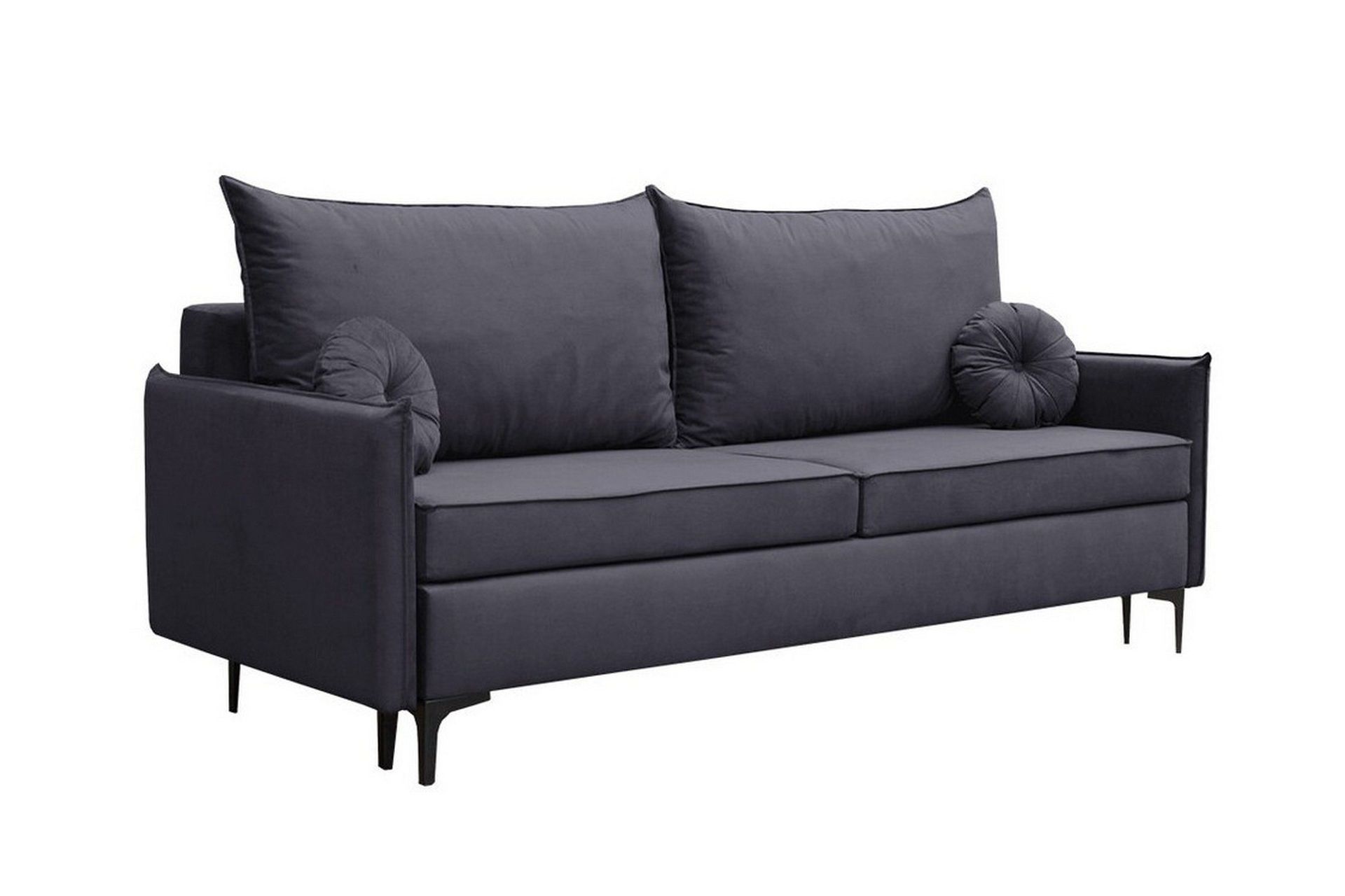 Knocklong 2-sits Bäddsoffa Dark grey - Möbler - Trademax