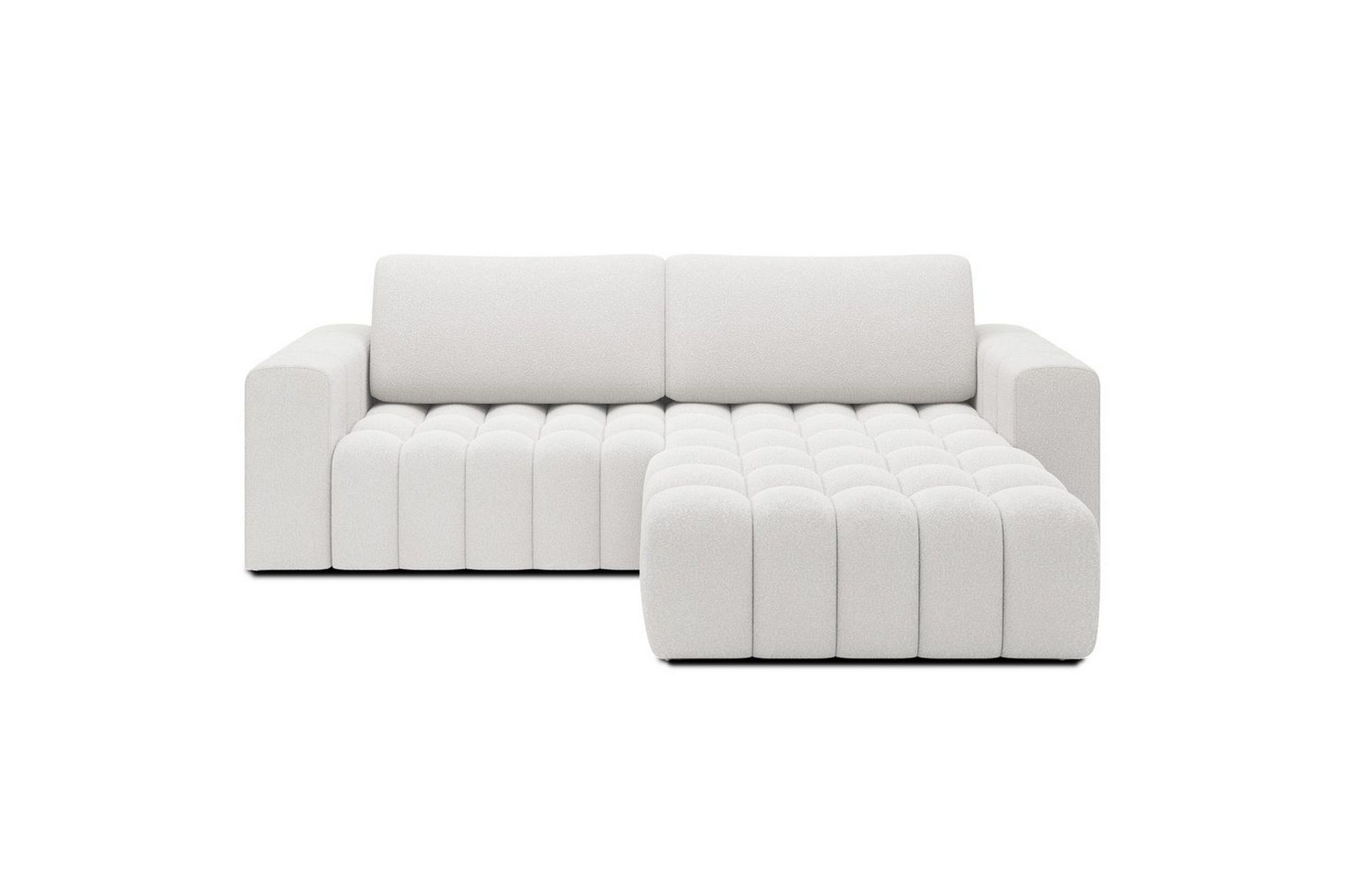 Sektionssoffa Eltap Bonett 250x175x92 cm Jaffray 01, Vit, Höger ...