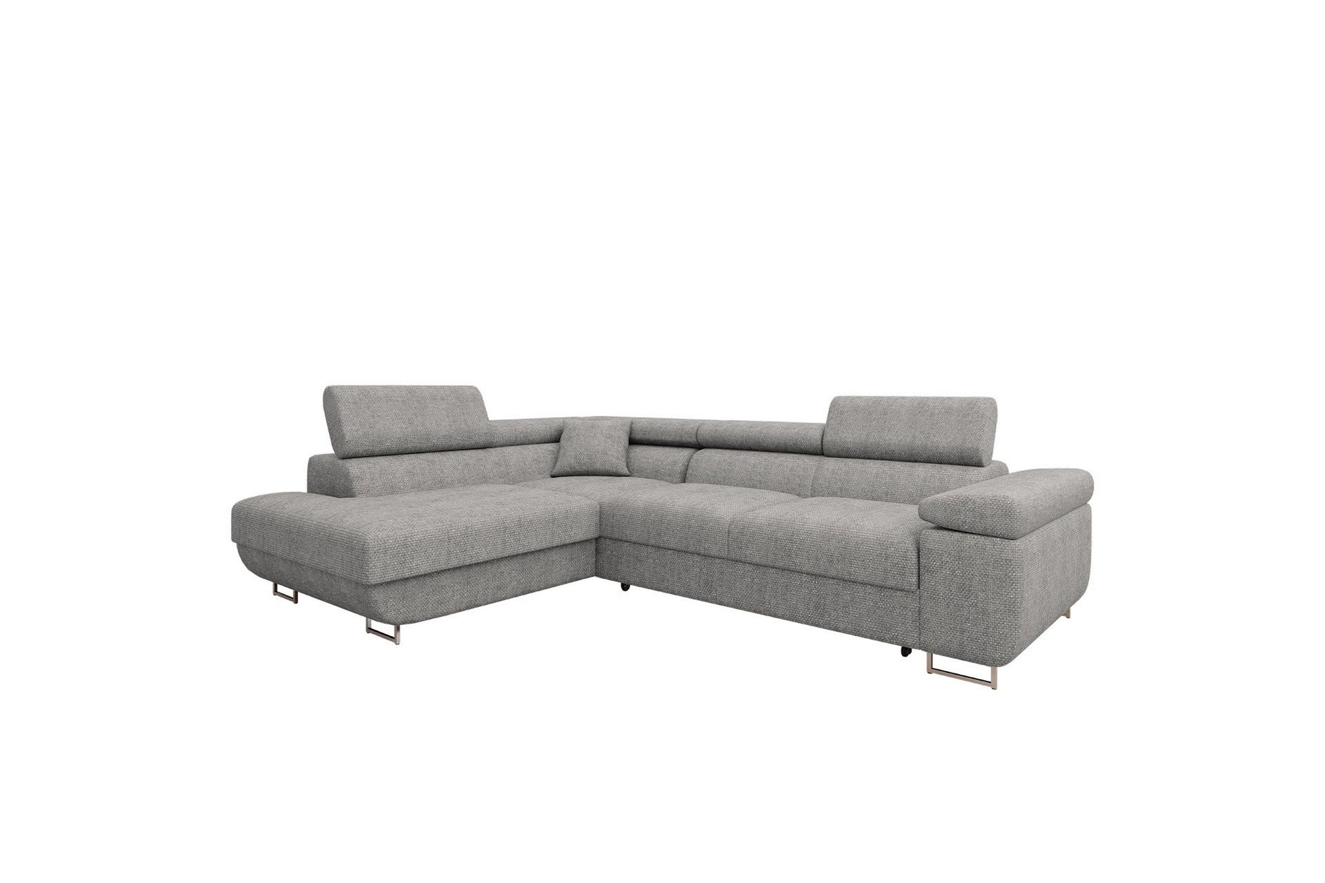 Gabina Soffa med Schäslong 3-sits Grå - Möbler - Trademax