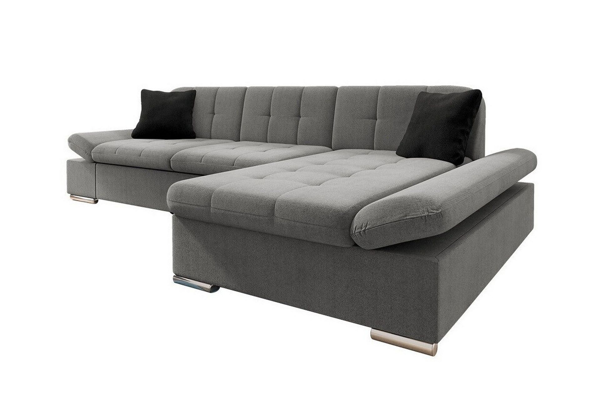 Kintore 3-sits Hörnsoffa Dark grey - Möbler - Trademax