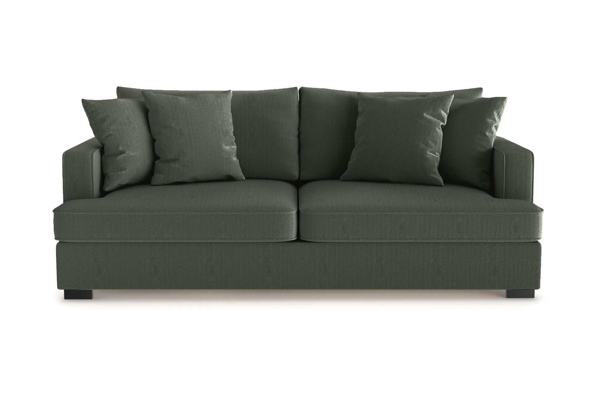 Scandinavian Choice Rossita 3-sits Djup Soffa i Manchester Mörkgrön ...