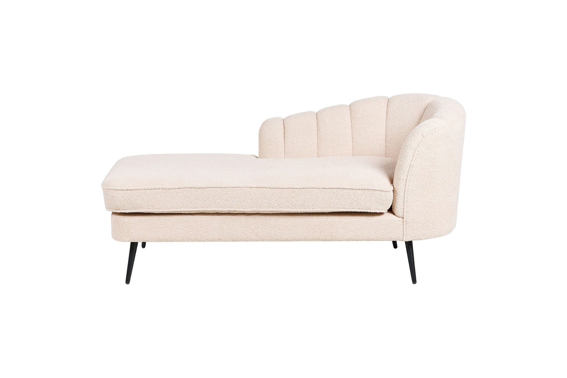Allier Schäslong 150 cm Höger Beige/Svart - Möbler - Trademax