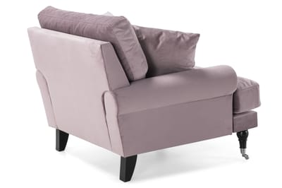 Bloomington Andrew Sammetsfåtölj Lila/Krom - Möbler - Black Friday ...