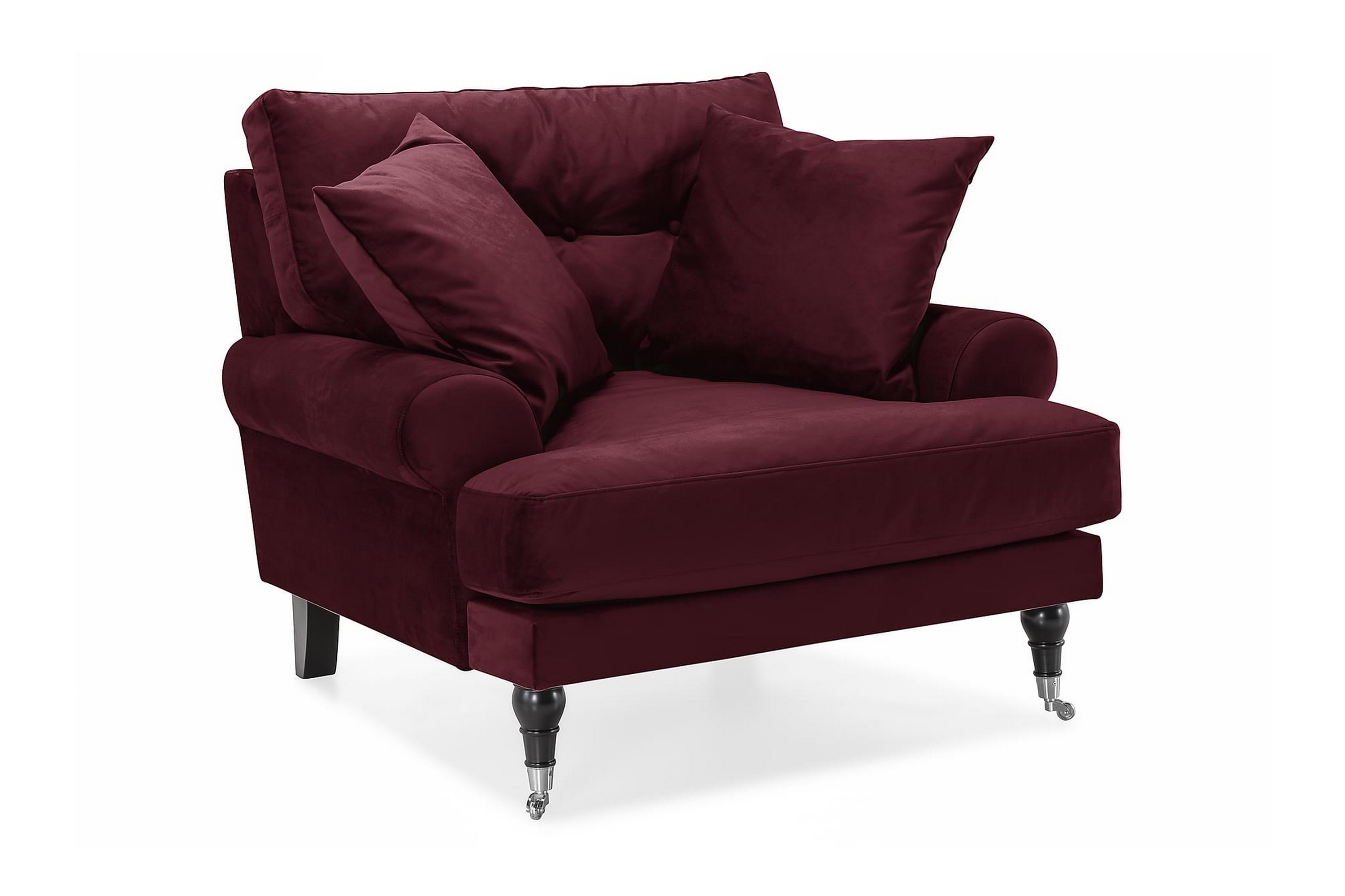 Bloomington Andrew Sammetsfåtölj Lila/Krom - Möbler - Trademax