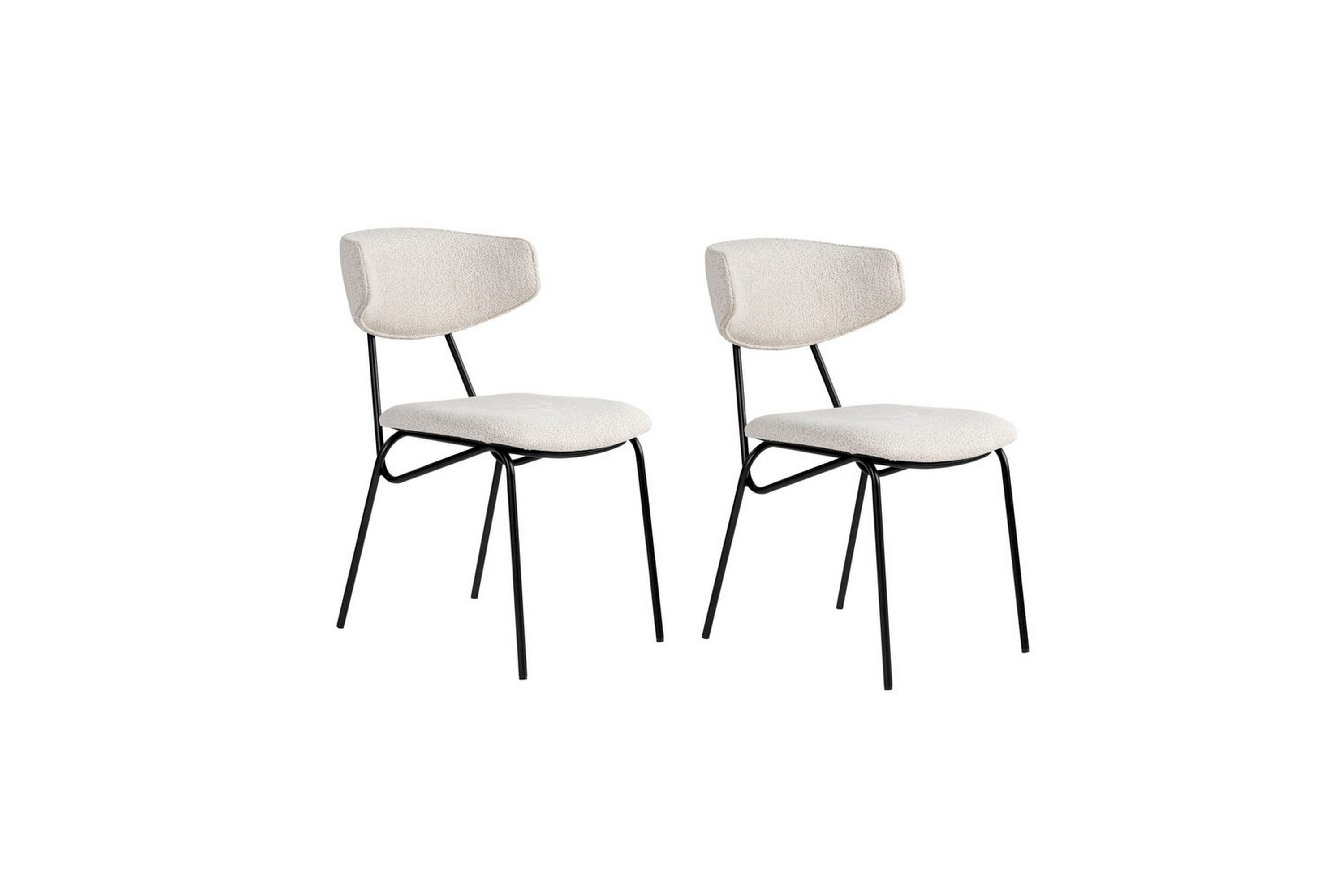 Matstol Sanroman Vit / Svart Vit / Svart - Möbler - Trademax