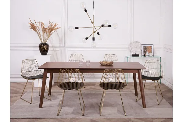 Harlan Stol Set Om 2 St Guld - Möbler - Trademax