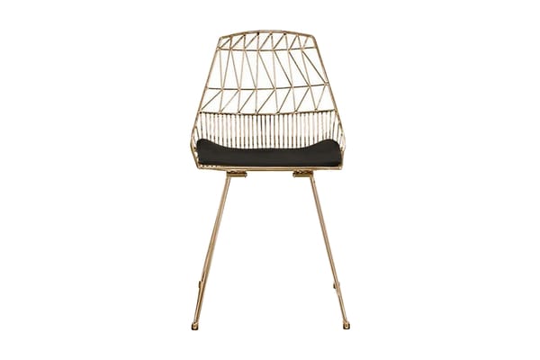 Harlan Stol Set Om 2 St Guld - Möbler - Trademax