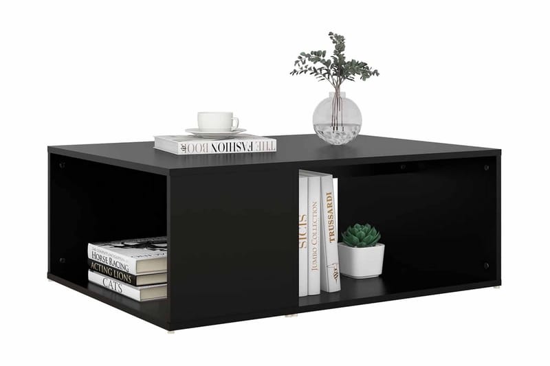 Be Basic Soffbord svart 90x67x33 cm spånskiva Svart - Möbler - Trademax