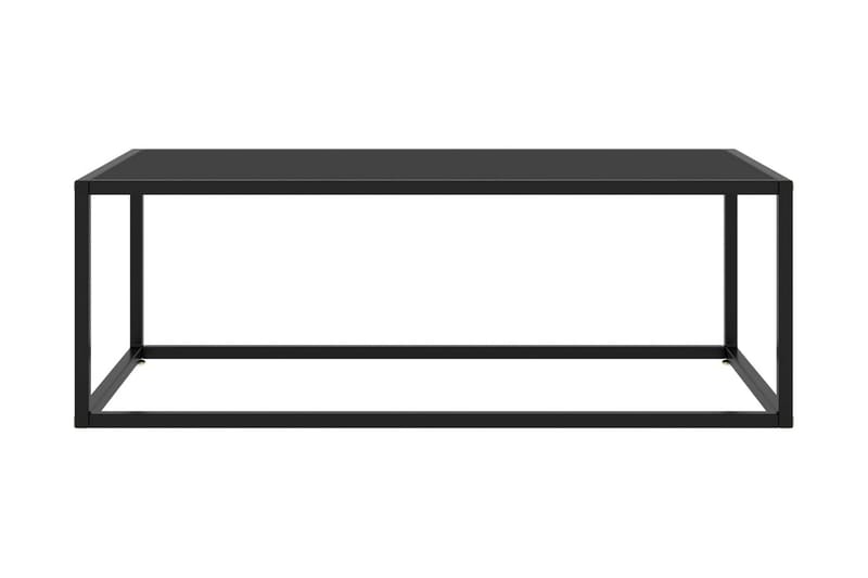 Be Basic Soffbord svart med svart glas 100x50x35 cm Svart - Möbler - Trademax