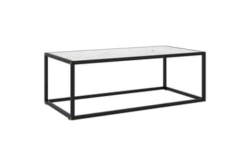 Be Basic Soffbord svart med svart glas 100x50x35 cm Svart - Möbler - Trademax