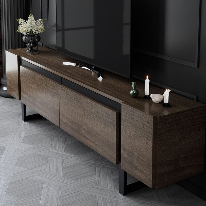 Sozi Tv-bänk 180 cm Svart - Möbler - Black Friday - Trademax