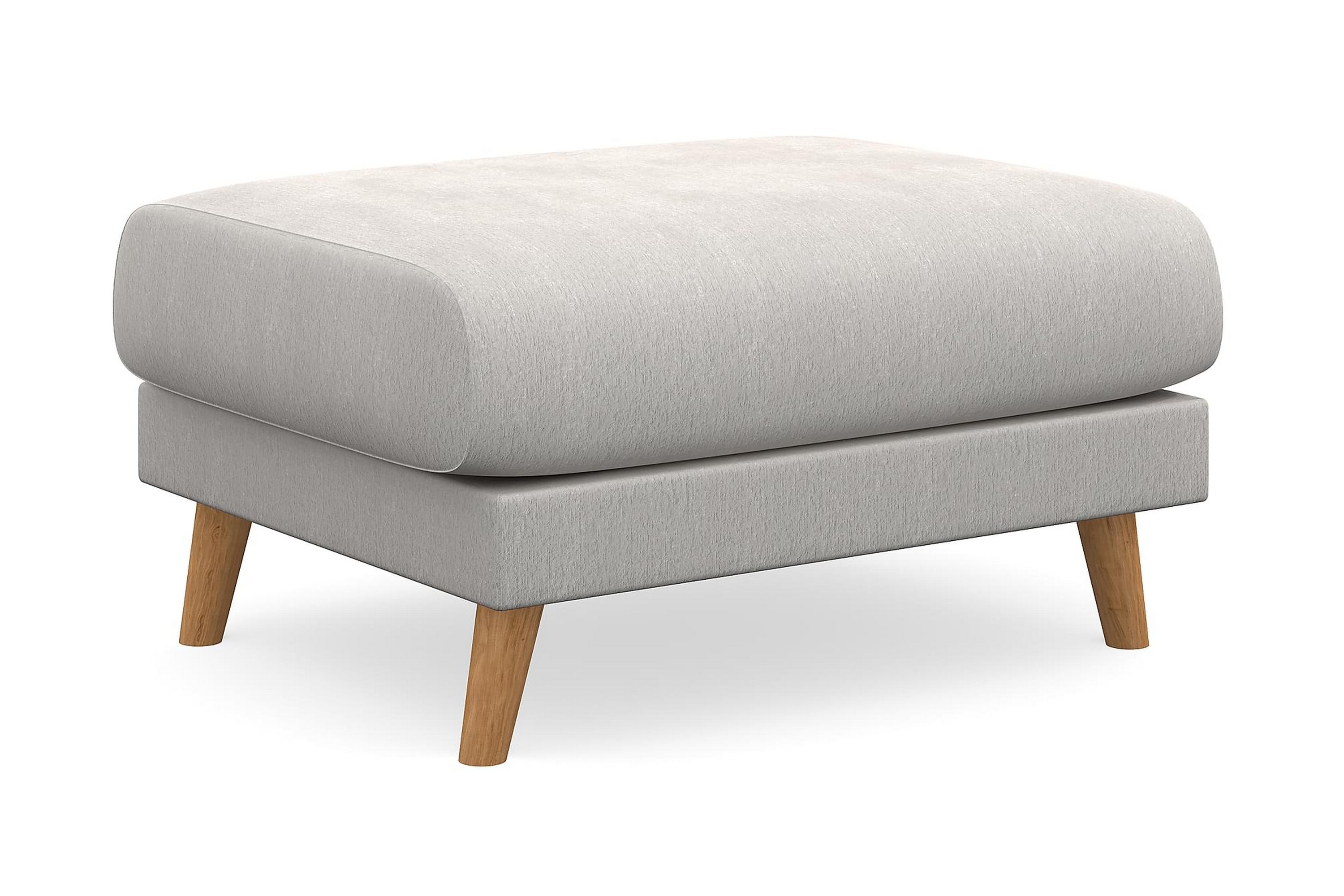 Scandi Days Trend Lyx Fotpall Vit/Ek - Möbler - Black Friday coming soon - Trademax