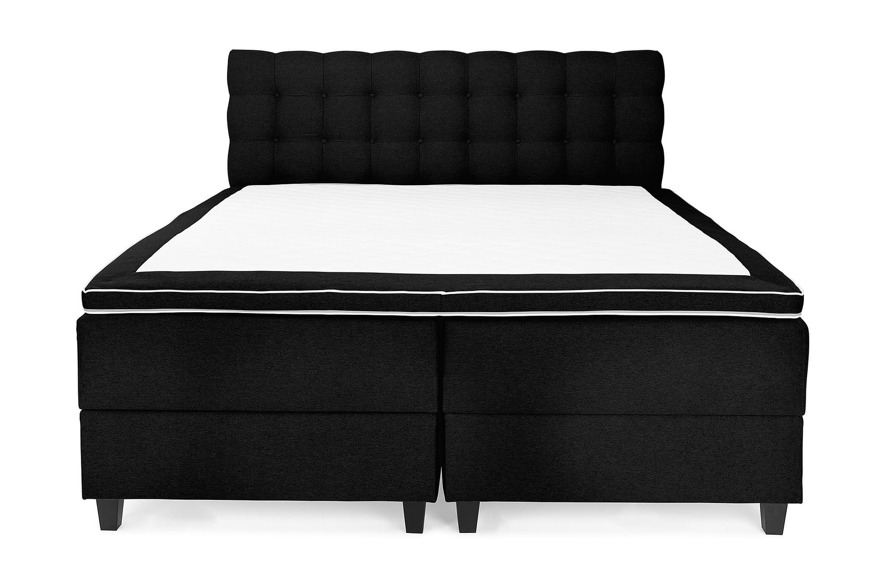 Berg & Strand Royal Kontinentalsäng med Förvaring 180x200 cm Svart (+Fler val) - Möbler - Black ...