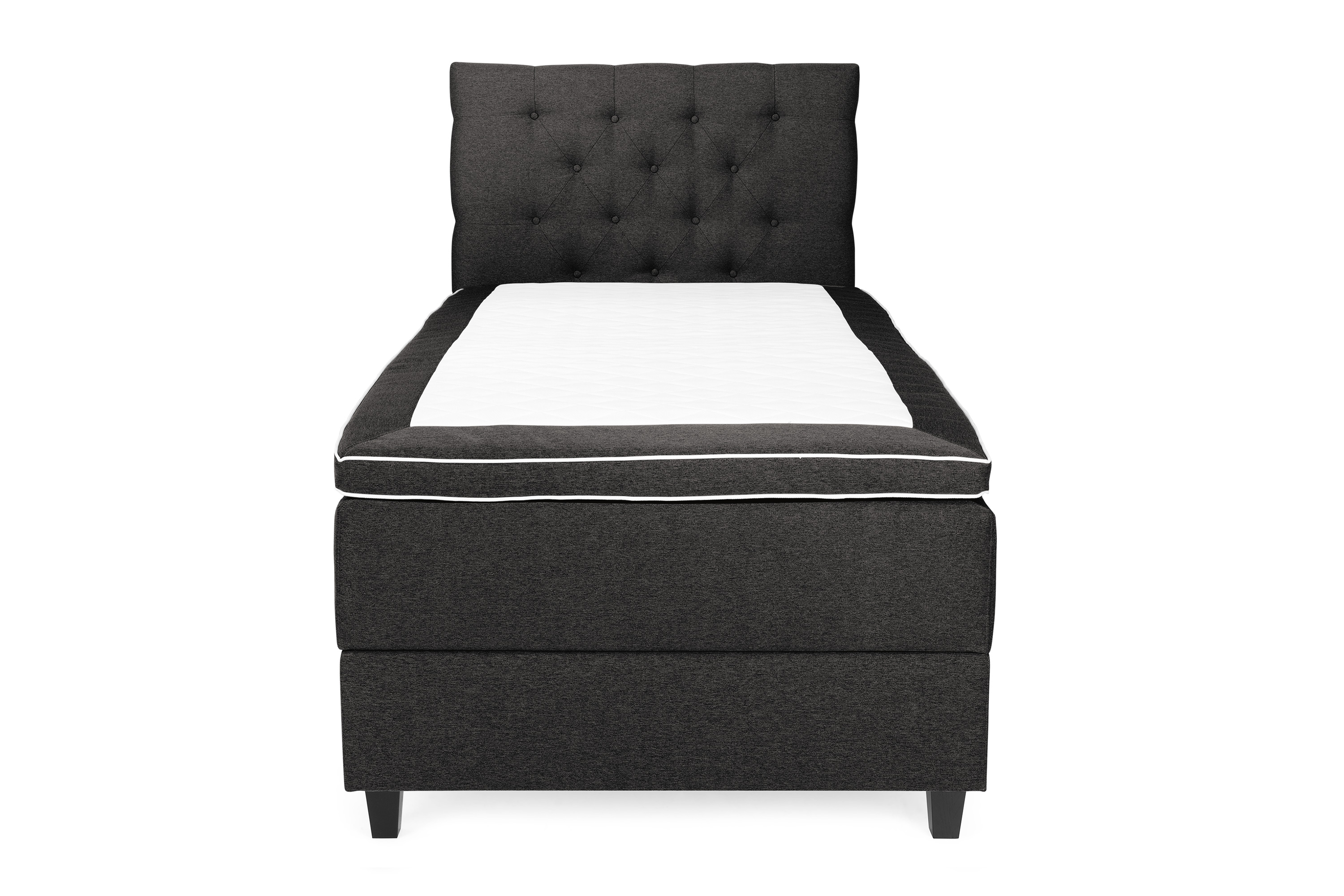 Berg & Strand Royal Sängpaket med Förvaring 80x200 cm Mörkgrå (+Fler val) - Möbler - Black ...