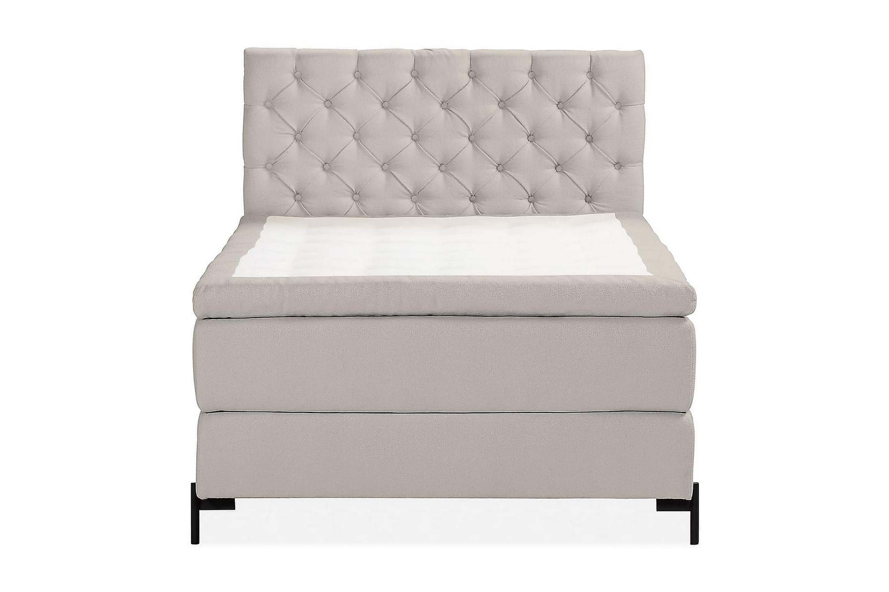 Bedly Oslo Lyx Sängpaket Kontinentalsäng 120x200 cm Grå - Möbler - Trademax