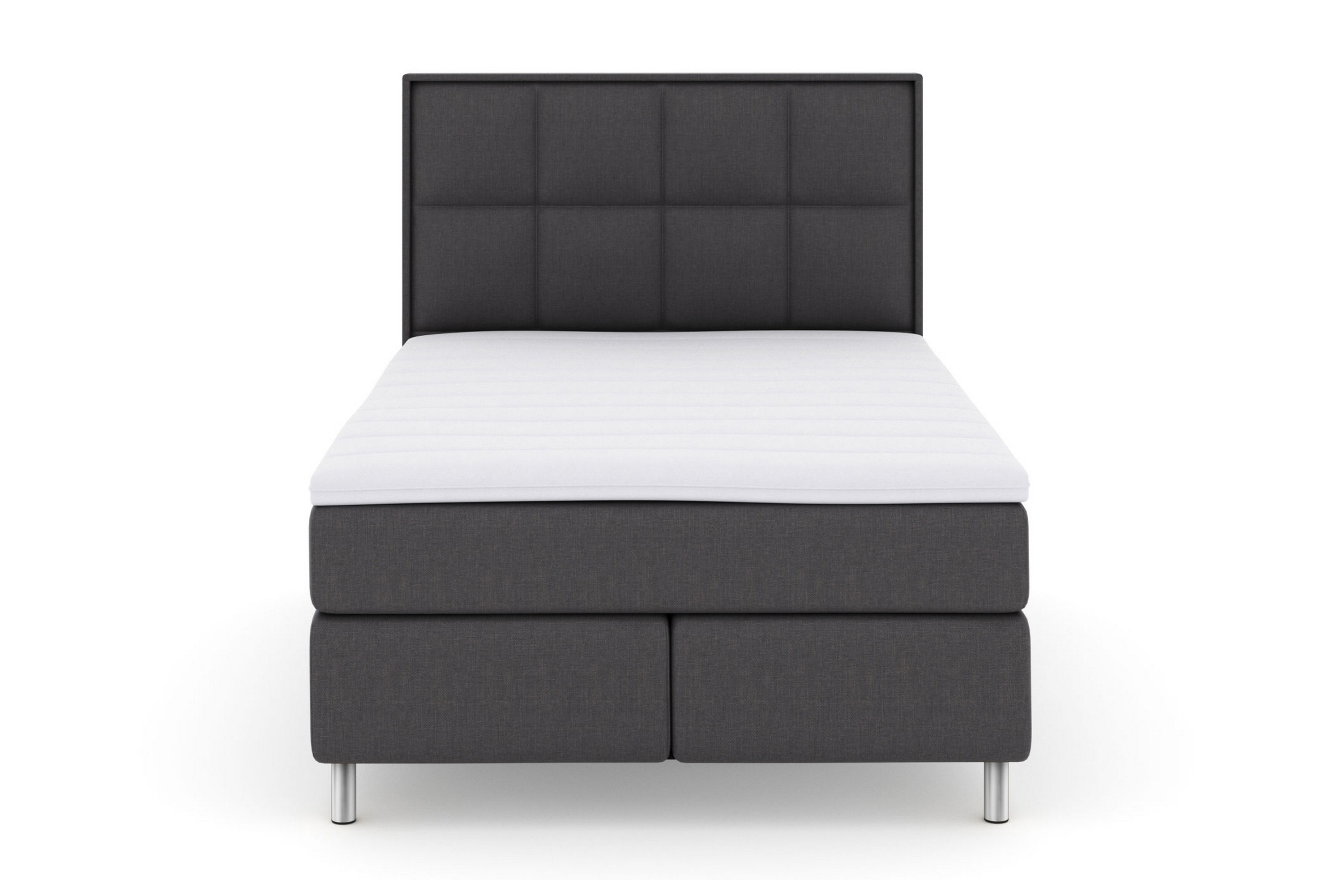 Select No 3 Komplett Sängpaket 140x200 Fast/Medium Mörkgrå/Metall - Möbler - Trademax