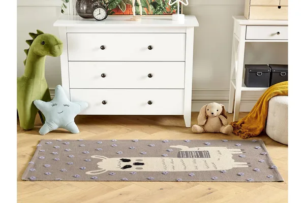Lubuk Bomullsmatta 80x150 cm Brun - Textil & mattor - Trademax
