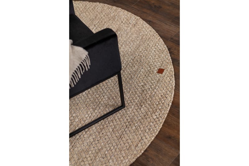 Torekov Ullmatta Rund 200 cm Linne - Textil & mattor - Trademax
