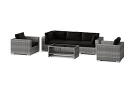 Comfort Garden Bahamas utomhus soffgrupp 5-sits med två fåtöljer och ...