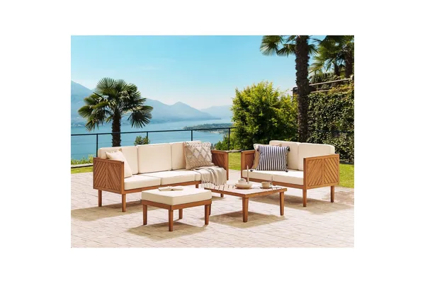 Loungegrupp med 2 sits soffa Baratti - Utemöbler - Trademax