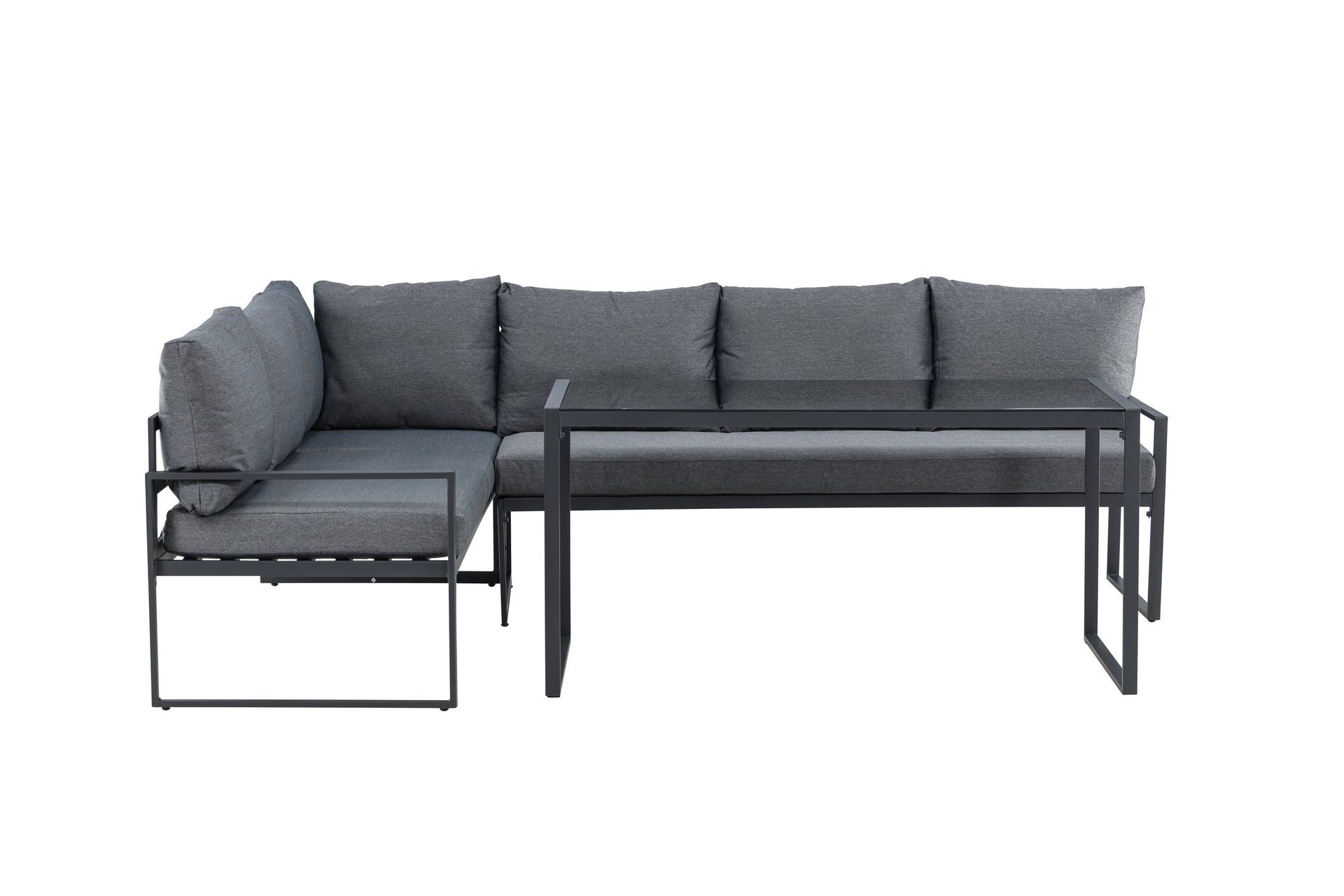 Venture Home Zingaro Soffgrupp Utomhus 4-sits Svart/Grå - Trädgård ...